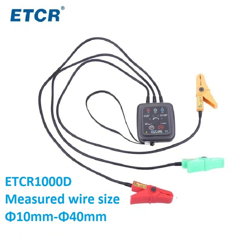 Etcr1000c Etcr1000d Automatic Non Contact Phase Sequence Detector Phase