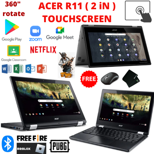 Acer R11 Touchscreen 2 In 1 Chromebook 4GB Ram SSD Slim SPEAKER NICE ...