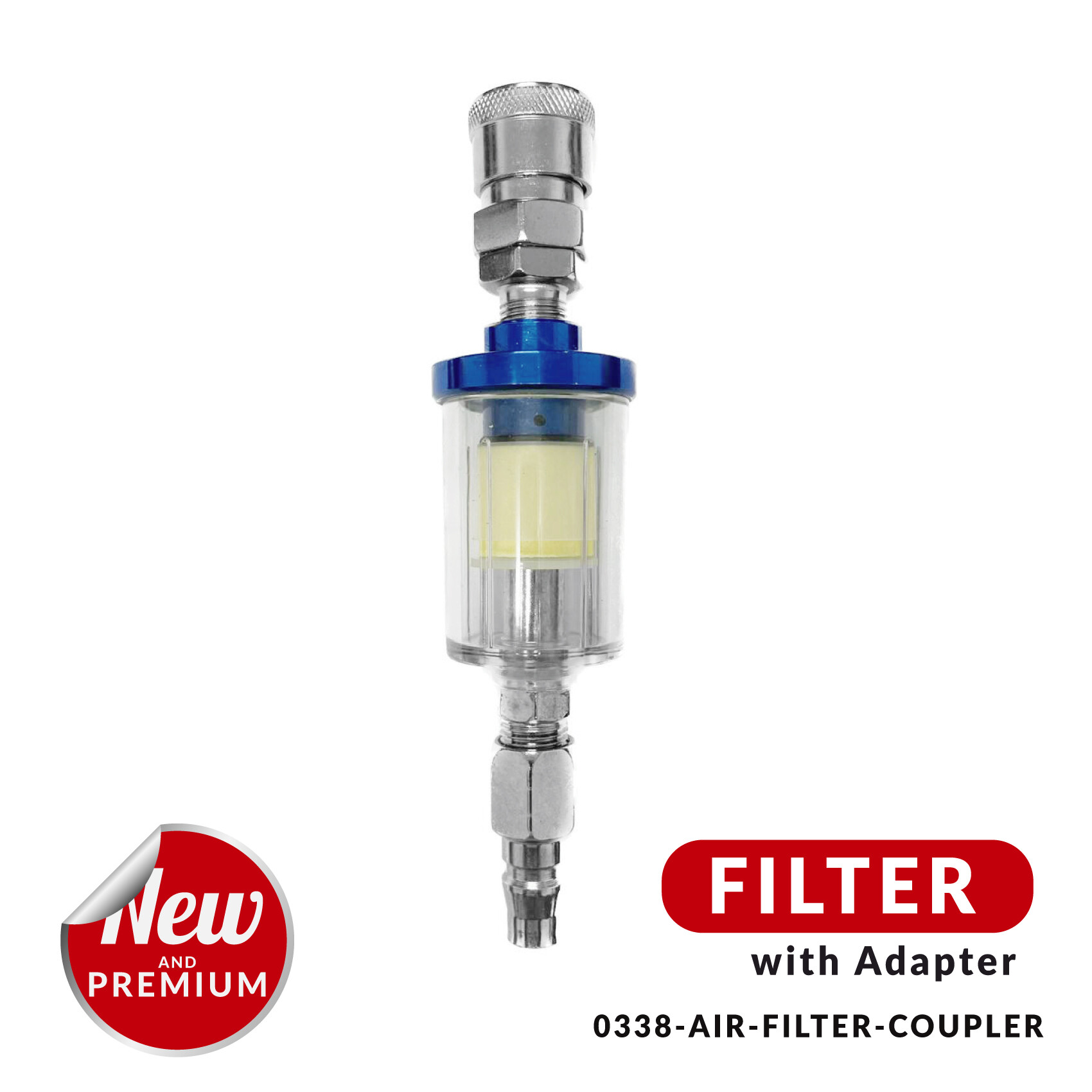 1/4'' Spray Gun Air line Oil Water Trap Separator Spray Gun Paint Water ...