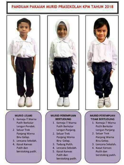 Baju T-shirt Pra Sekolah Berkolar (Uniform Putih Pra Lengan Pendek ...