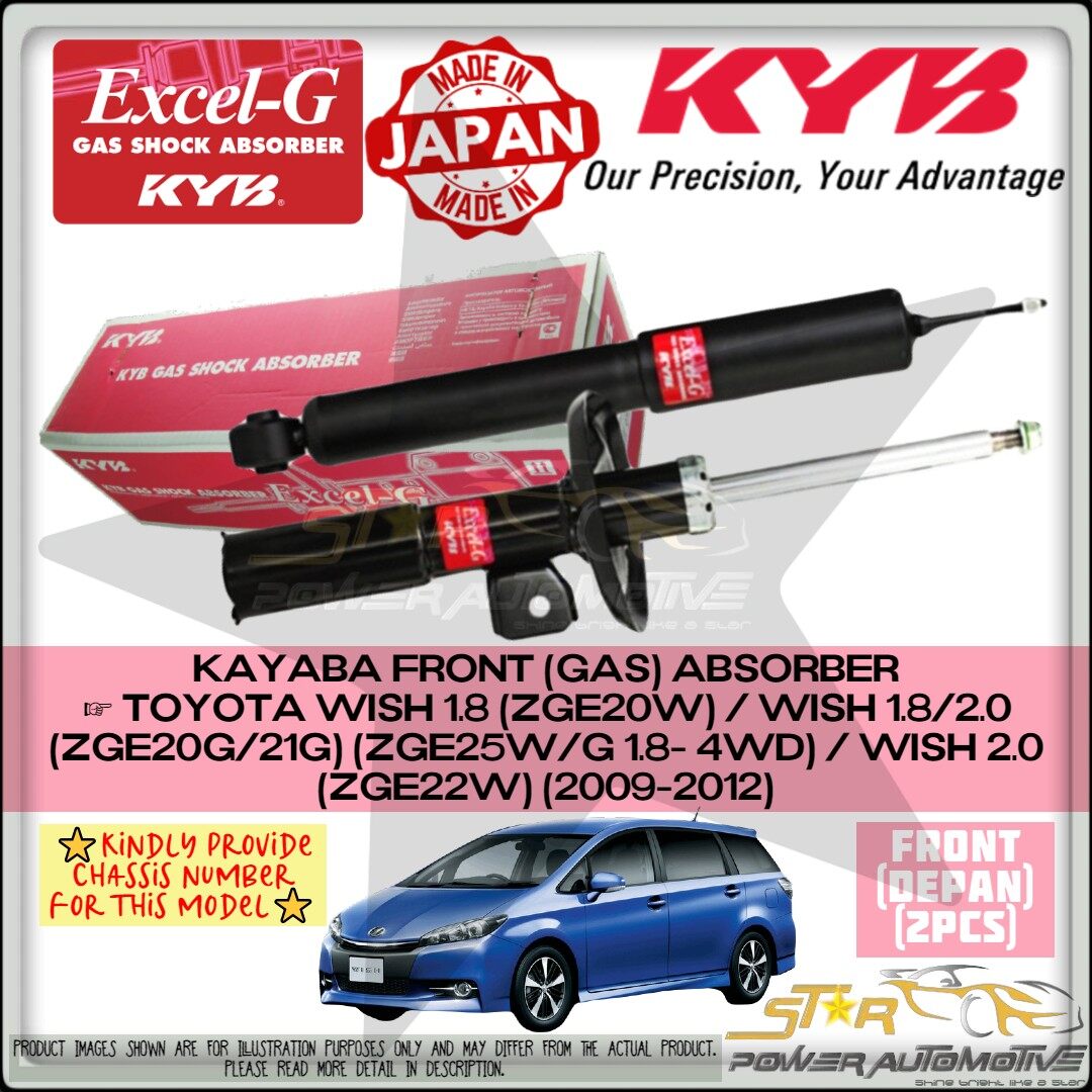 KAYABA KYB JAPAN EXCEL G Toyota Wish 1.8 2.0 ZGE20 ZGE20G ZGE21G ZGE21 ...