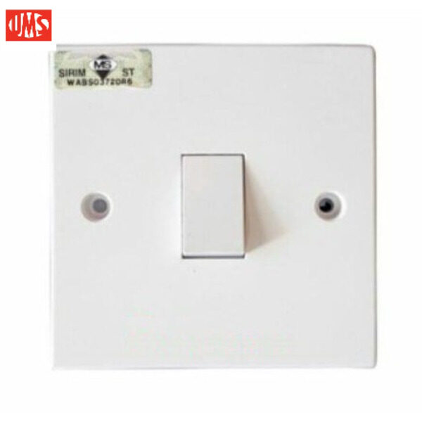 UMS 10A 1Gang 1Way Flush Switch, 201-1W | Lazada