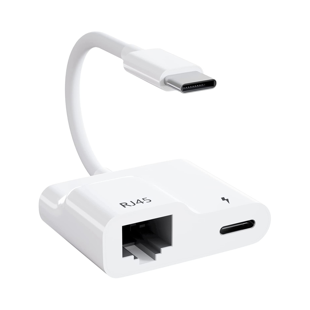 1 PCS USB C To Ethernet Adapter With PD 60W Charger USB Type C To RJ45