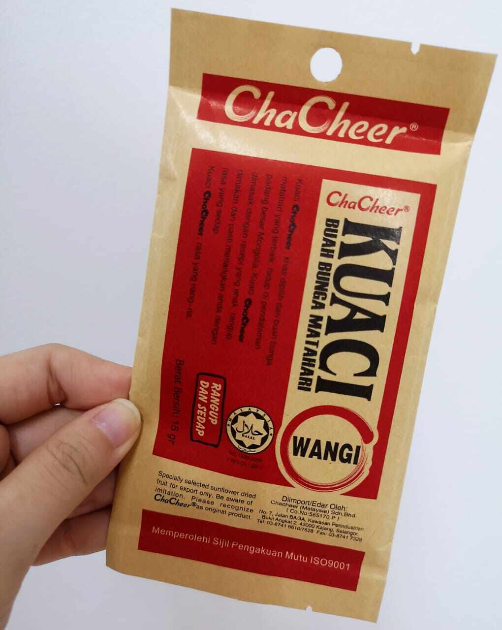 Kuaci CHACHEER Sunflower Seed 15g (3pkt) 香瓜子 | Lazada