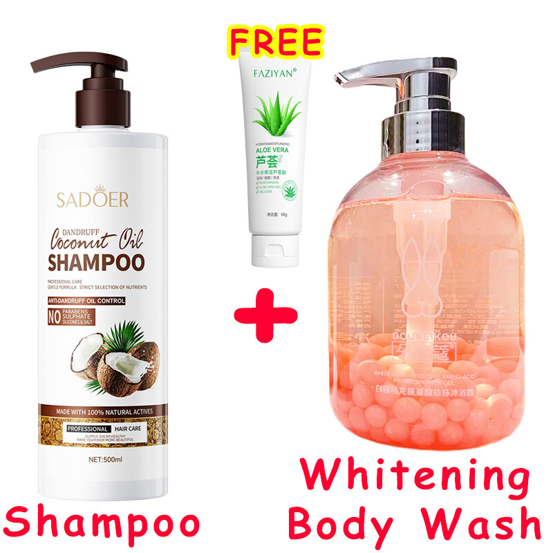Sadoer 500ml Hair Growth Shampoo Coconut Shampoo Anti Hair Loss Shampoo ...
