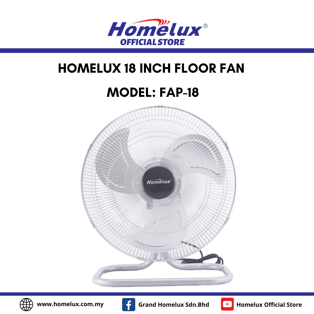 HOMELUX 18 INCH FLOOR FAN FAP-18 | Lazada