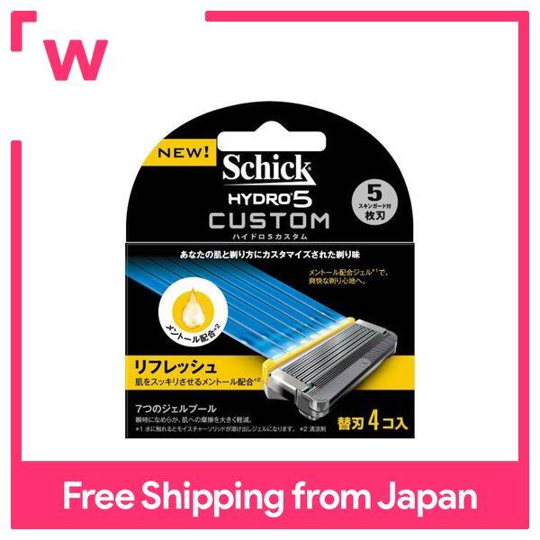 Schick Schick 5-blade Hydro 5 Custom Refresh Razor Blades 4pcs Men's ...