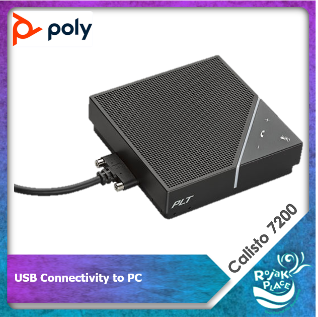 Poly Calisto 7200 Professional Portable Wireless Bluetooth Speakerphone ...