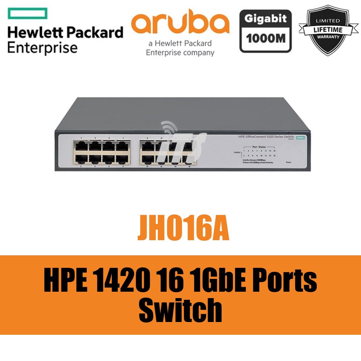 Aruba Instant On 1420/1430 16-Port Gigabit Switch (JH016A/R8R47A) | Lazada