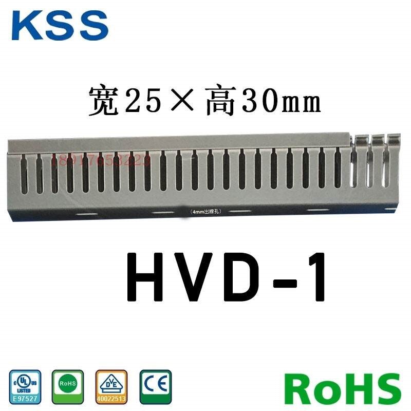 KSS insulated wiring duct HVD-1 VD-1 (25 width x 30 height) PVC gray ...