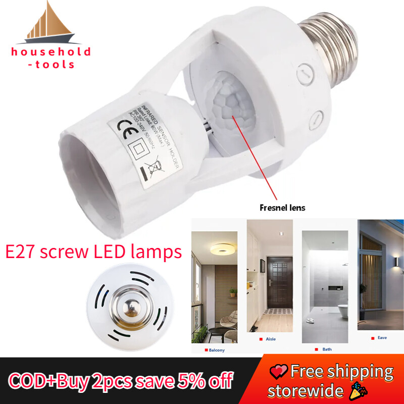 【💕Ready Stock🎉】household-tools AC100-240V E27 Motion Sensor Light ...