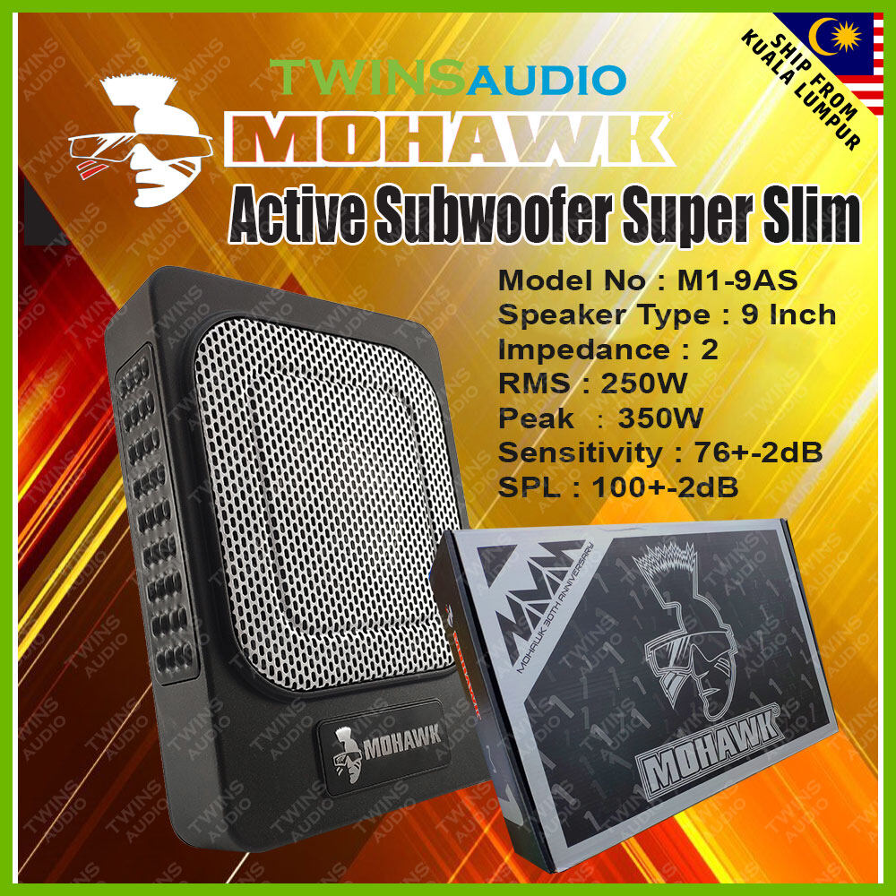 MOHAWK SERIES M1-9AS / M1-10AS Underseat Active Subwoofer Woofer | Lazada