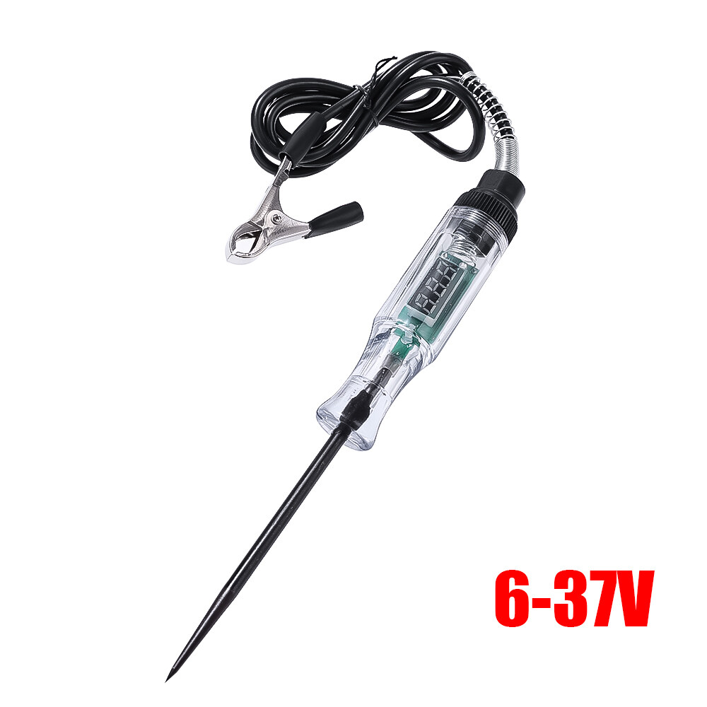 Car Truck Voltage Circuit Tester Digital Display Long Probe Pen Light ...