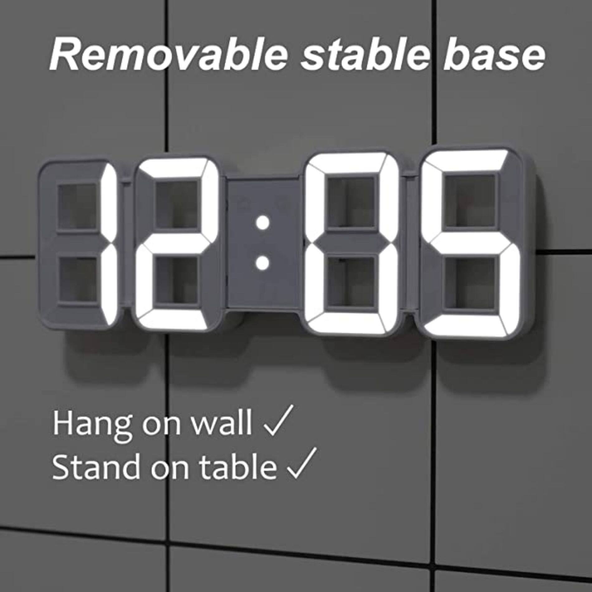 Multifuction Smart Led Clock Alarm Clock Digital Clock Wall Clock ...