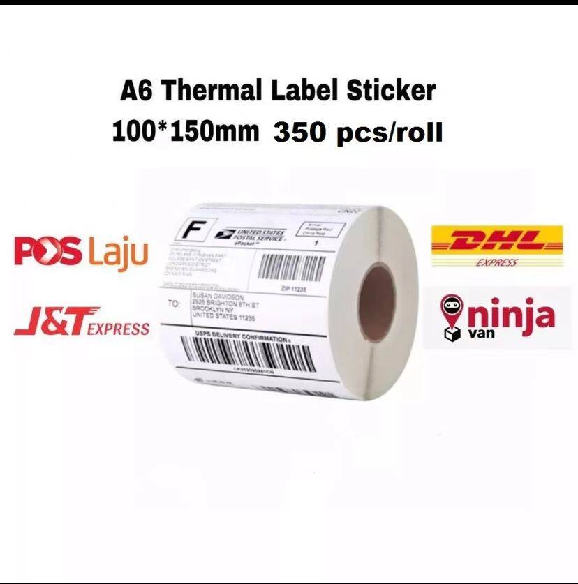 MF LABEL 350 sheets of heat sensitive stickers A6 rolls of air waybill ...