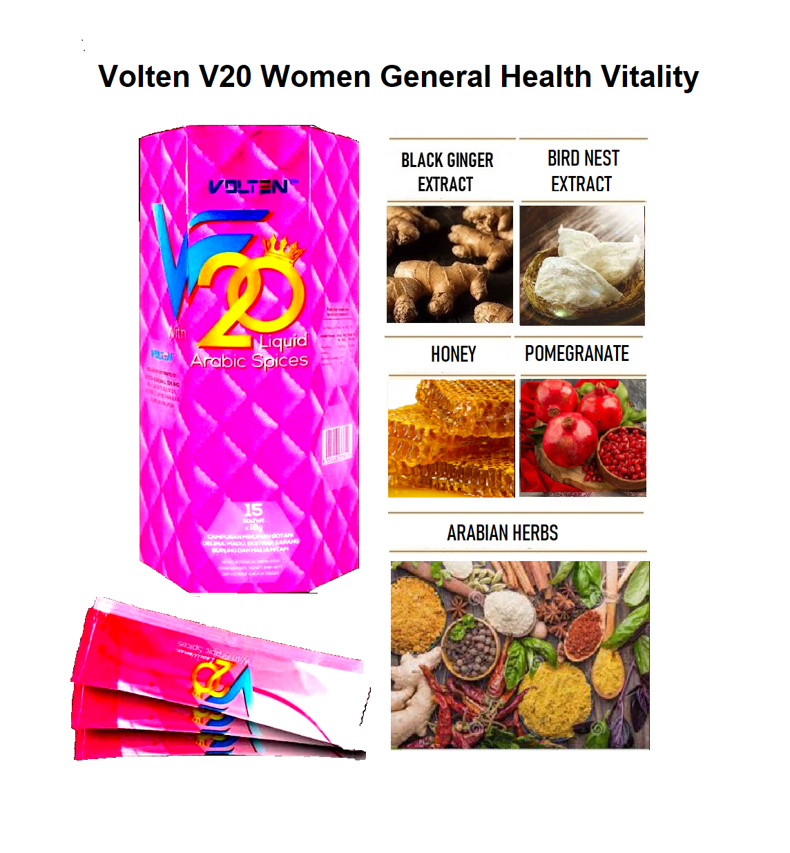 Volten V20 Women General Health Vitality / Liquid Arabic Spices ...