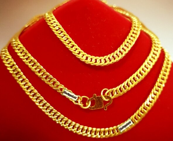 Rantai Leher Lipan Dewasa Emas 916 Original | Lazada