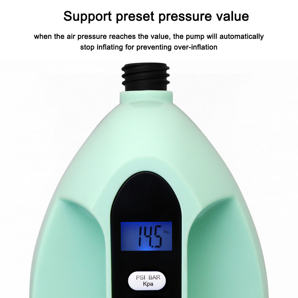 LIXADA Electric Air Pump 130W Quick Air Inflator LED Digital Car ...