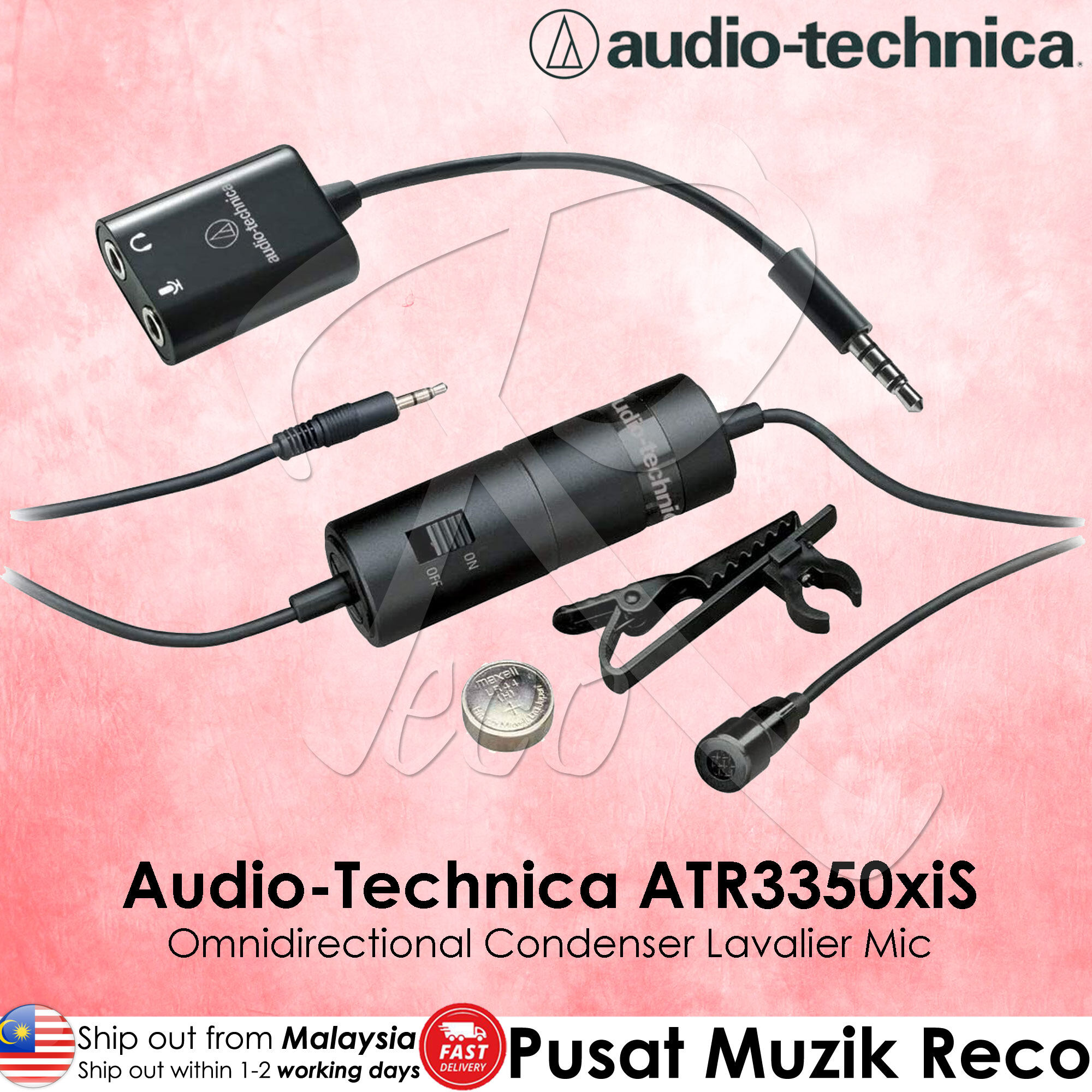 Audio Technica ATR3350xiS Omnidirectional Condenser Lavalier Mic Audio ... Audio Technica ATR3350xiS Omnidirectional Condenser Lavalier Mic Audio ...