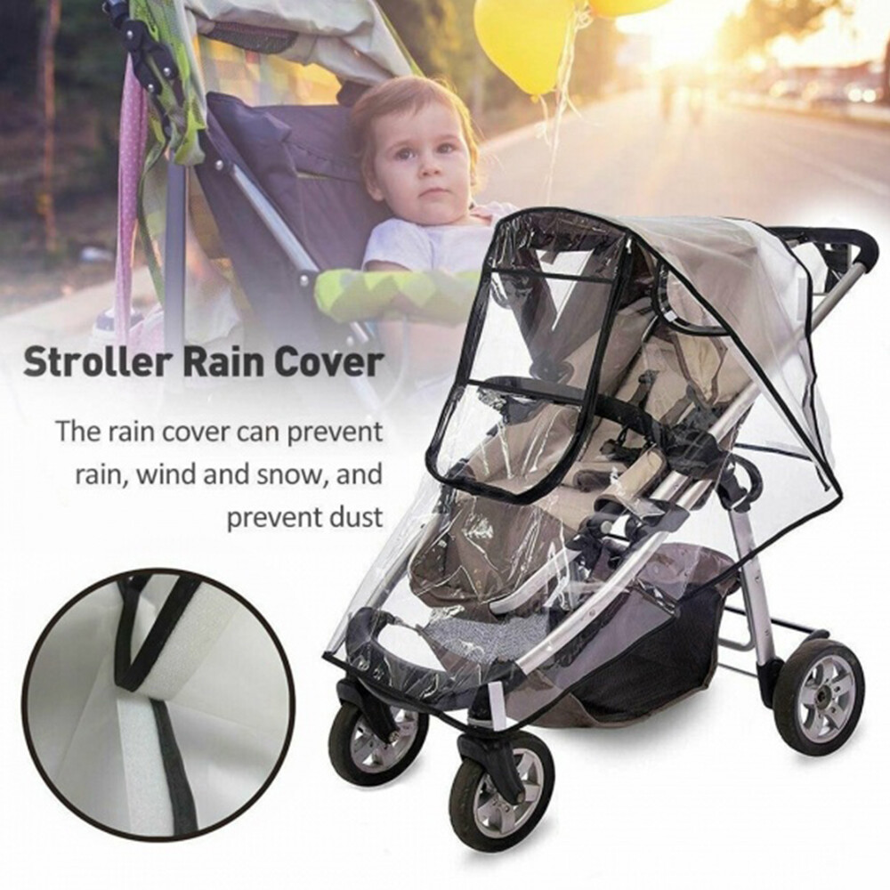 Buggy Rain Cover Universal Rain Cover สำหรับรถเข็นเด็ก - MixASale