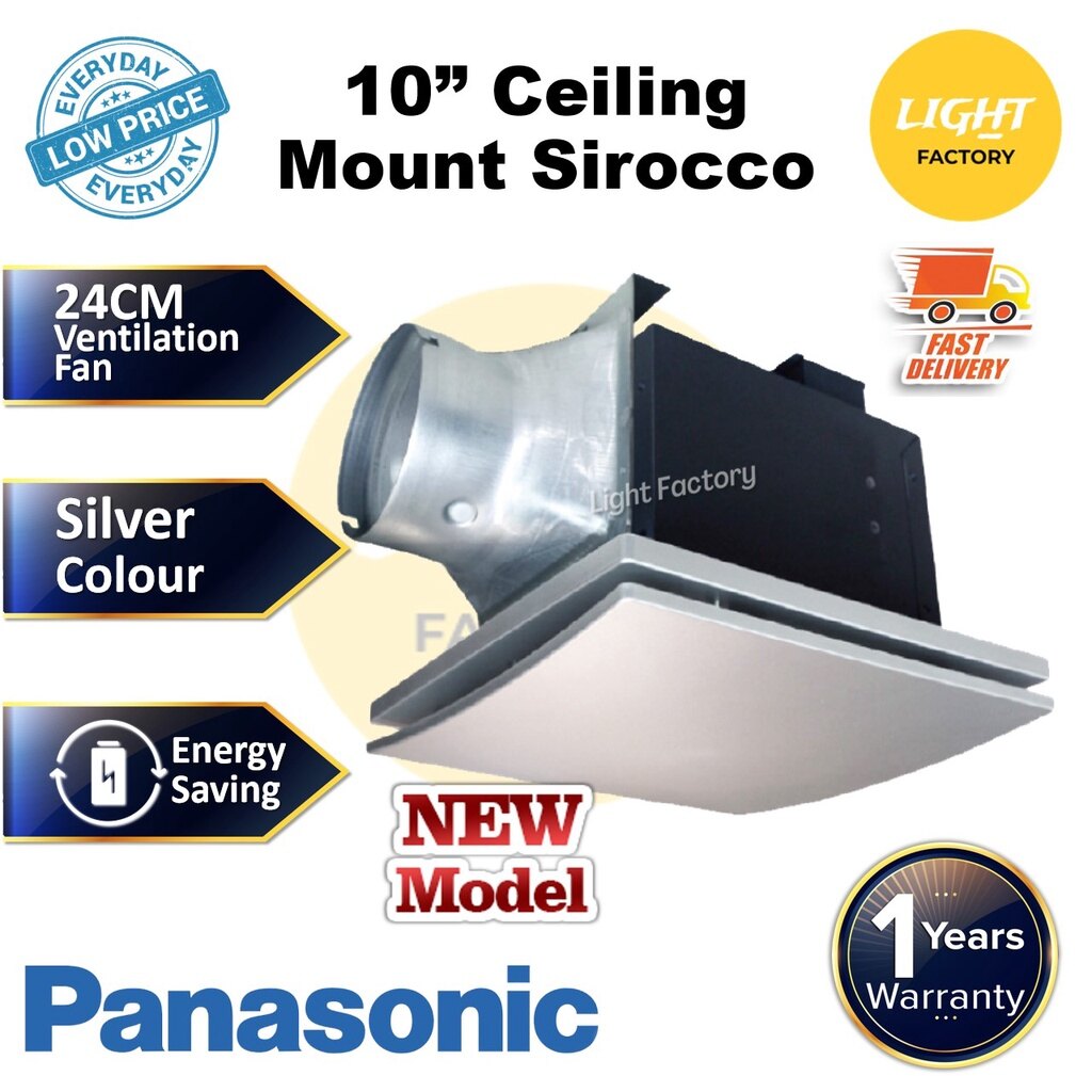 Panasonic Ceiling Mount Sirocco Ventilation Fan | Shelly Lighting