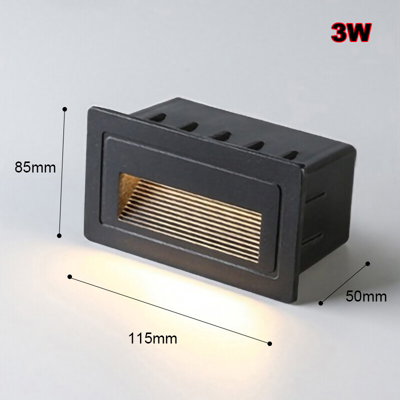 Outdoor Waterproof IP65 footlight Lighting Recessed Wall Lamp LED ...