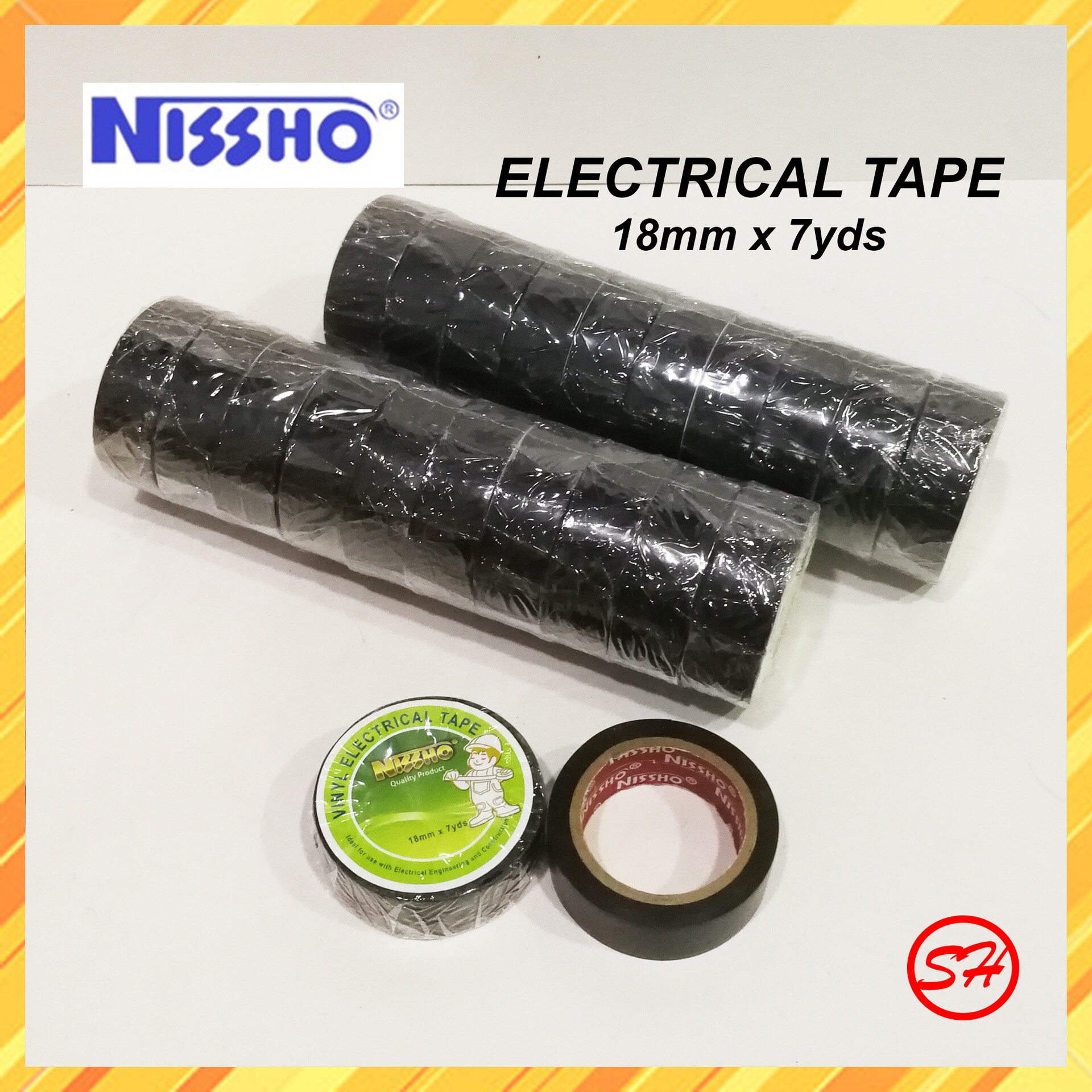 NISSHO VINYL ELECTRICAL TAPE 10pcs/roll | Lazada