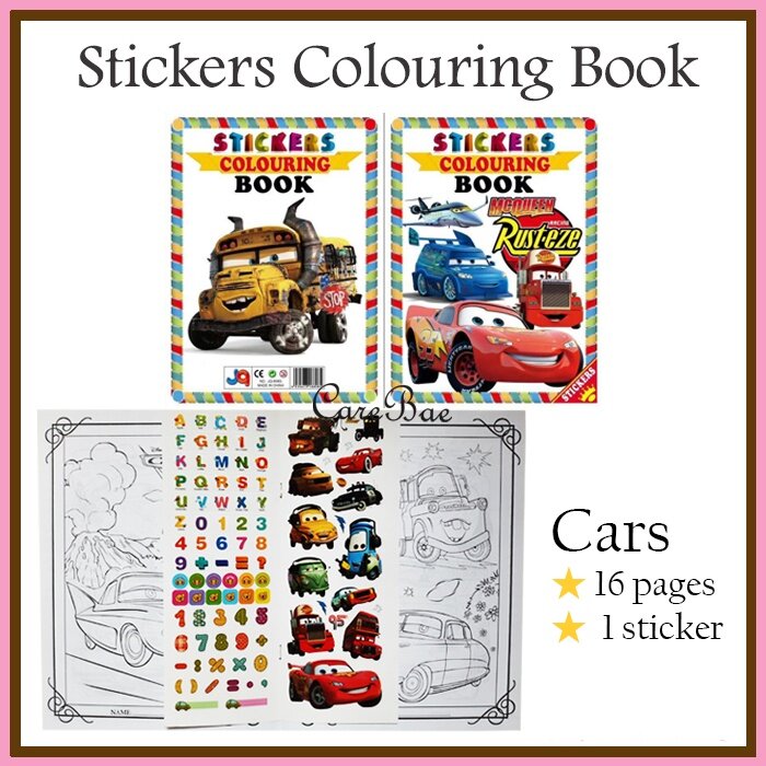 Children Sticker Book Coloring Book warna buku A4 Size | Lazada