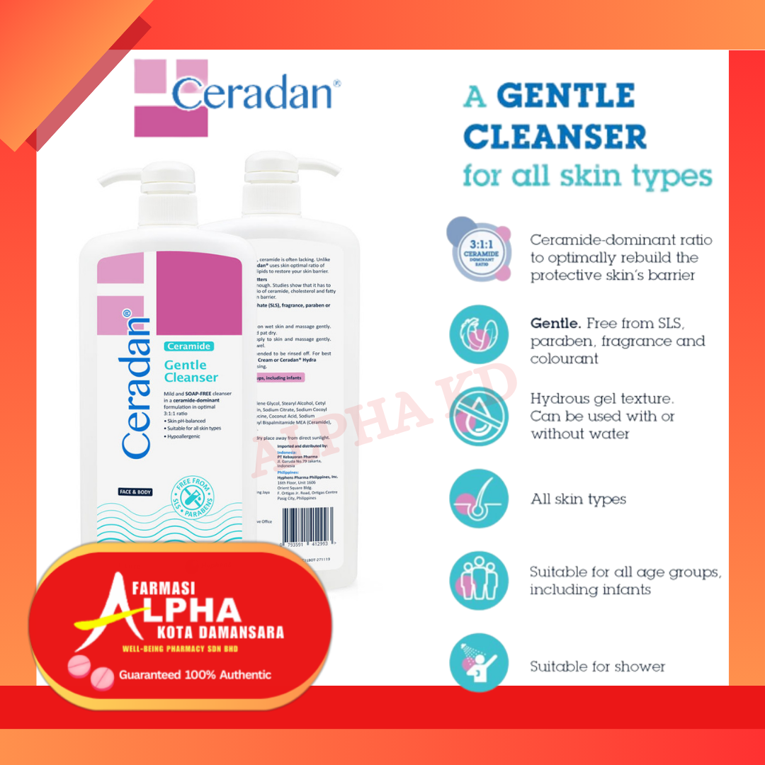 Ceradan Gentle Cleanser 500ml | Lazada