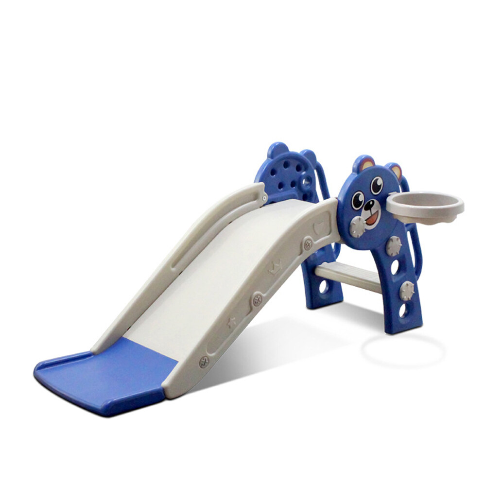 Mini Slide WITH Basketball Frame Kids Playground Gelongsor Budak Kecil ...