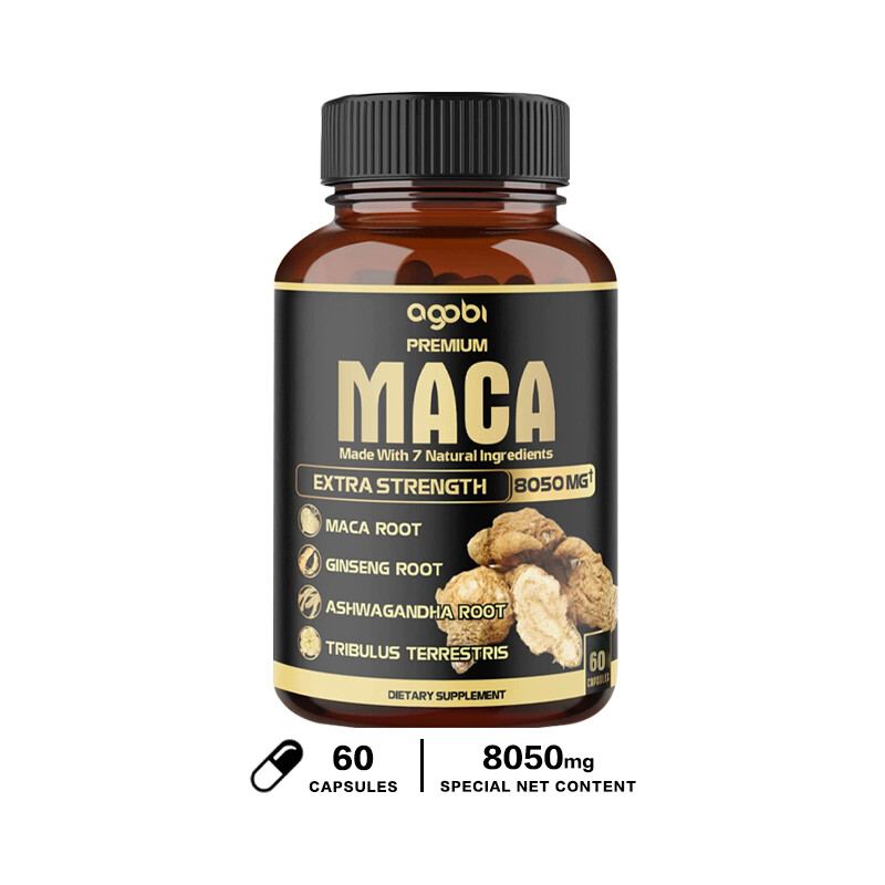 7 in 1 Premium Maca Root Capsules na may Premium Ginseng, Tribulus, at ...