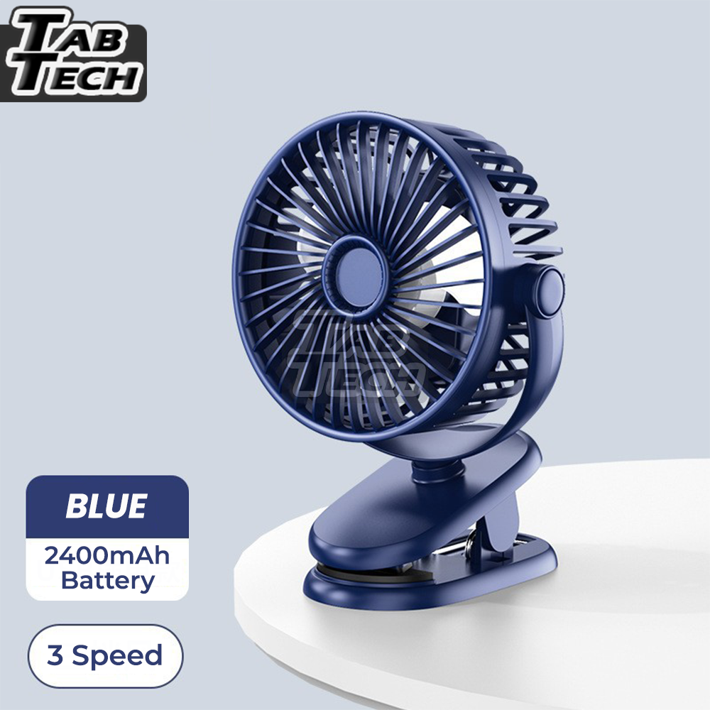 Clip Stand Table Fan Hanging USB Recharger Powerful and Stable Air ...