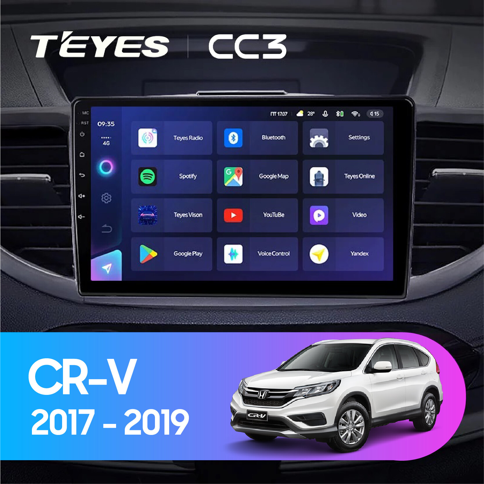 TEYES CC3 (Official) 10 inch HONDA CRV CR-V G4 (2012 - 2016) Android Car Player/ The Best Head ...