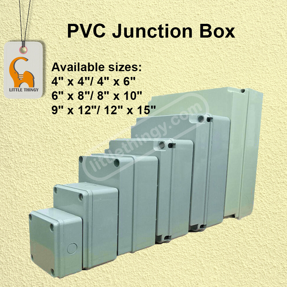 4 Inches x 4 Inches or 4 Inches x 6 Inches Waterproof PVC Electric ...