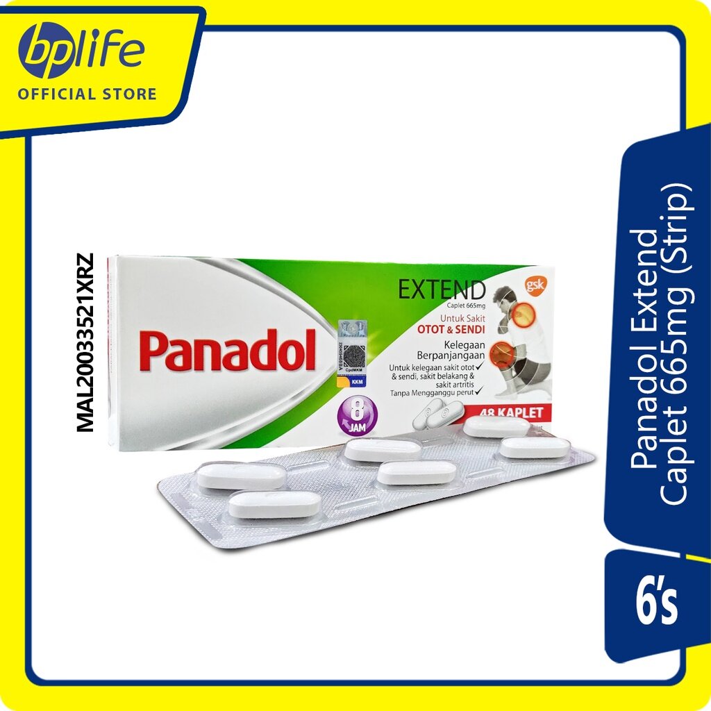 Panadol Extend Caplet 665mg 6s (Strip) | Lazada