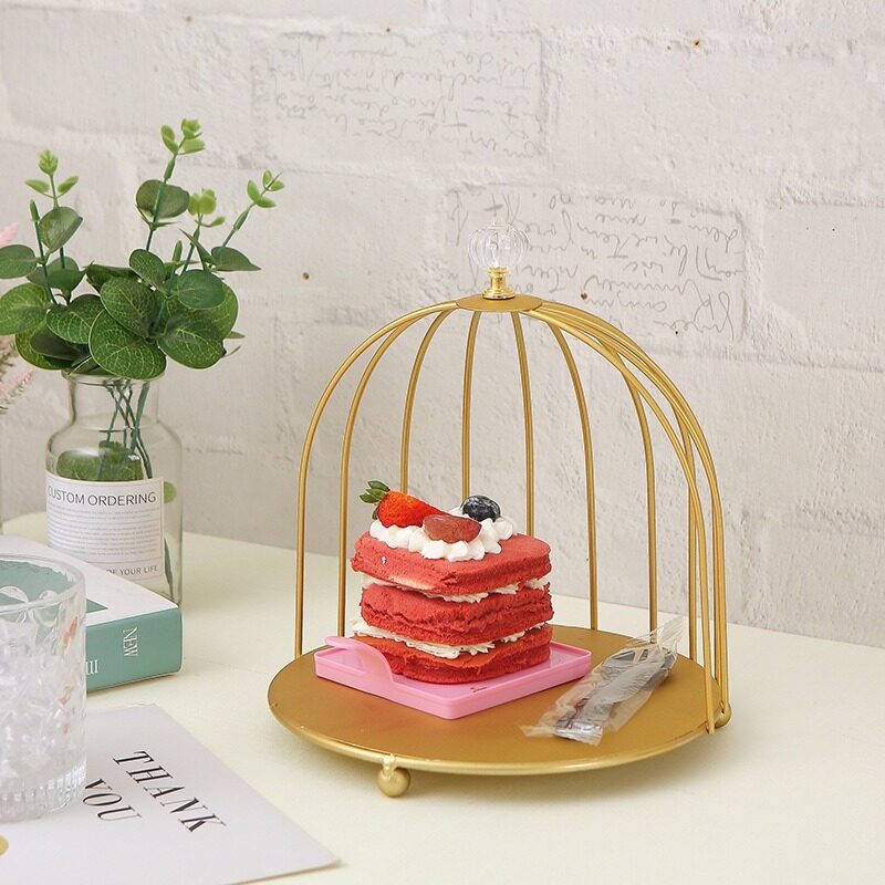 AmazingHome Cake Display Stand Dessert Tray Fruit Tray Bird Cage Hotel ...