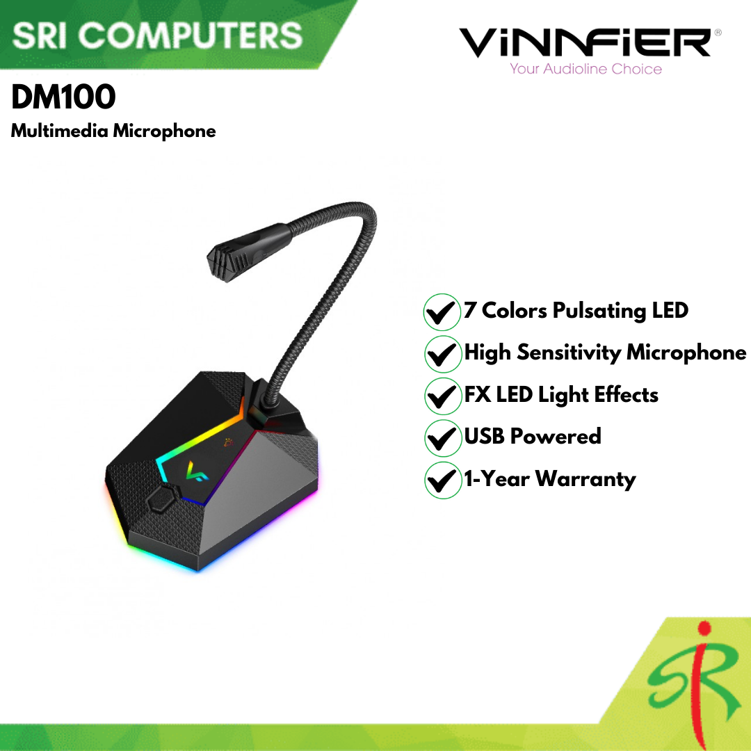 Vinnfier DM100 Multimedia Microphone (1-Year Warranty) | Lazada
