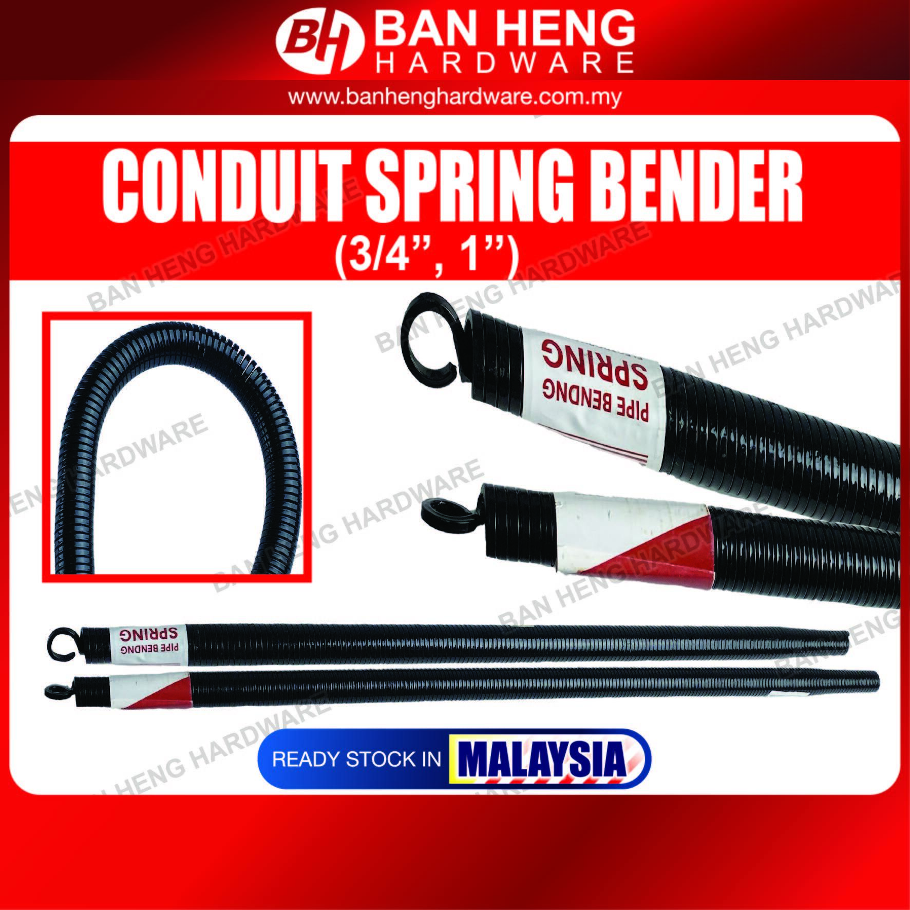 20MM (3/4") 25MM (1") PVC CONDUIT PIPE BENDER / PVC PIPE SPRING BENDER ...