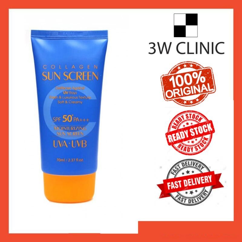 3W Clinic Collagen Sunscreen SPF50 PA+++ 70ml [Beauty] | Lazada