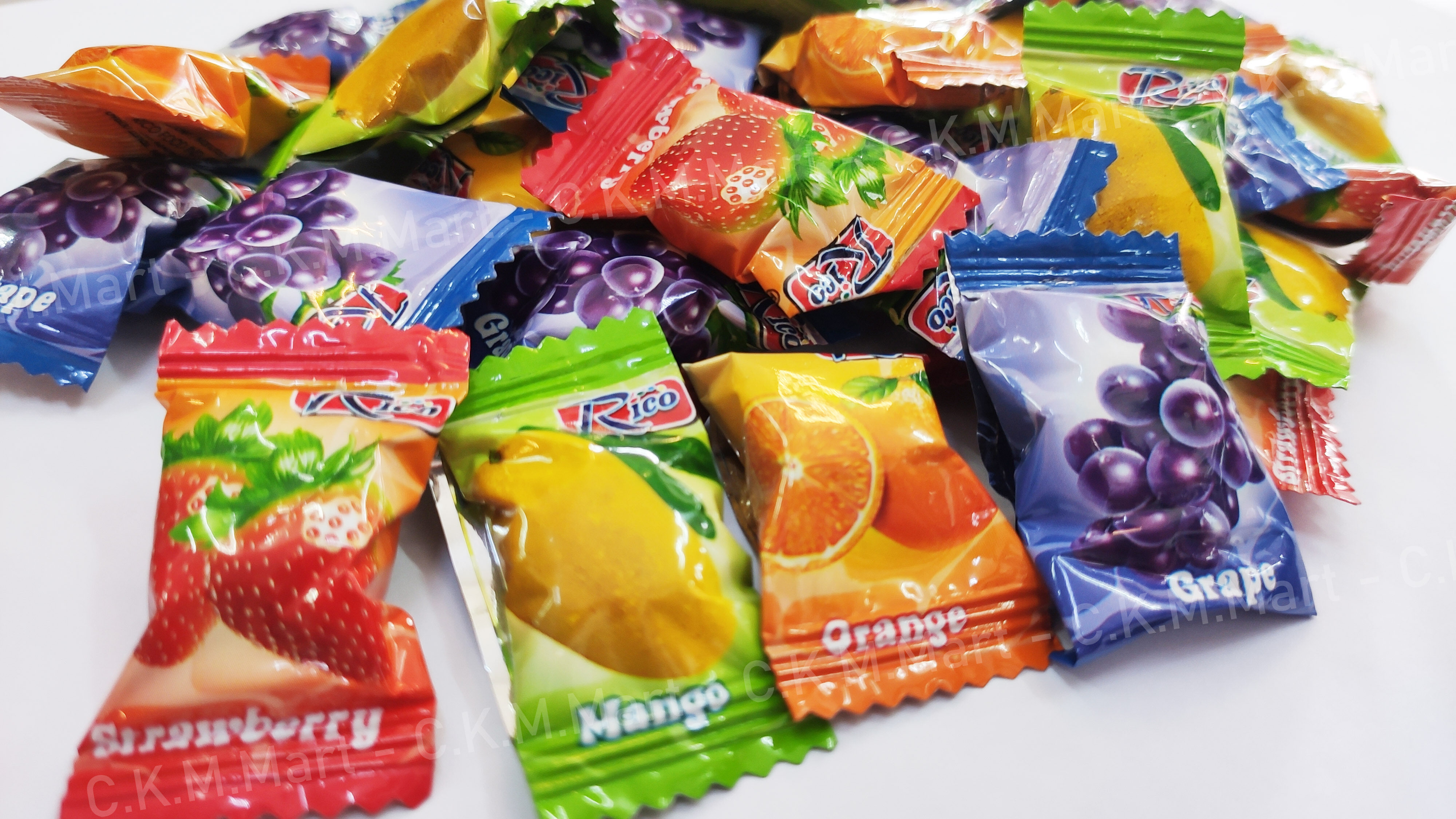 1KG RICO Mixed Fruit Candy/Gula Gula Berperisa Buah-Buahan Campuran ...