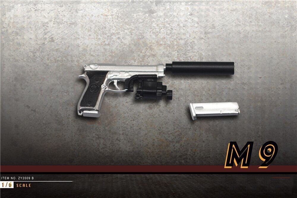 1/6 Scale M9 Pistol Soldier Weapon Model Plastic Gun Model Toy for 12 ...