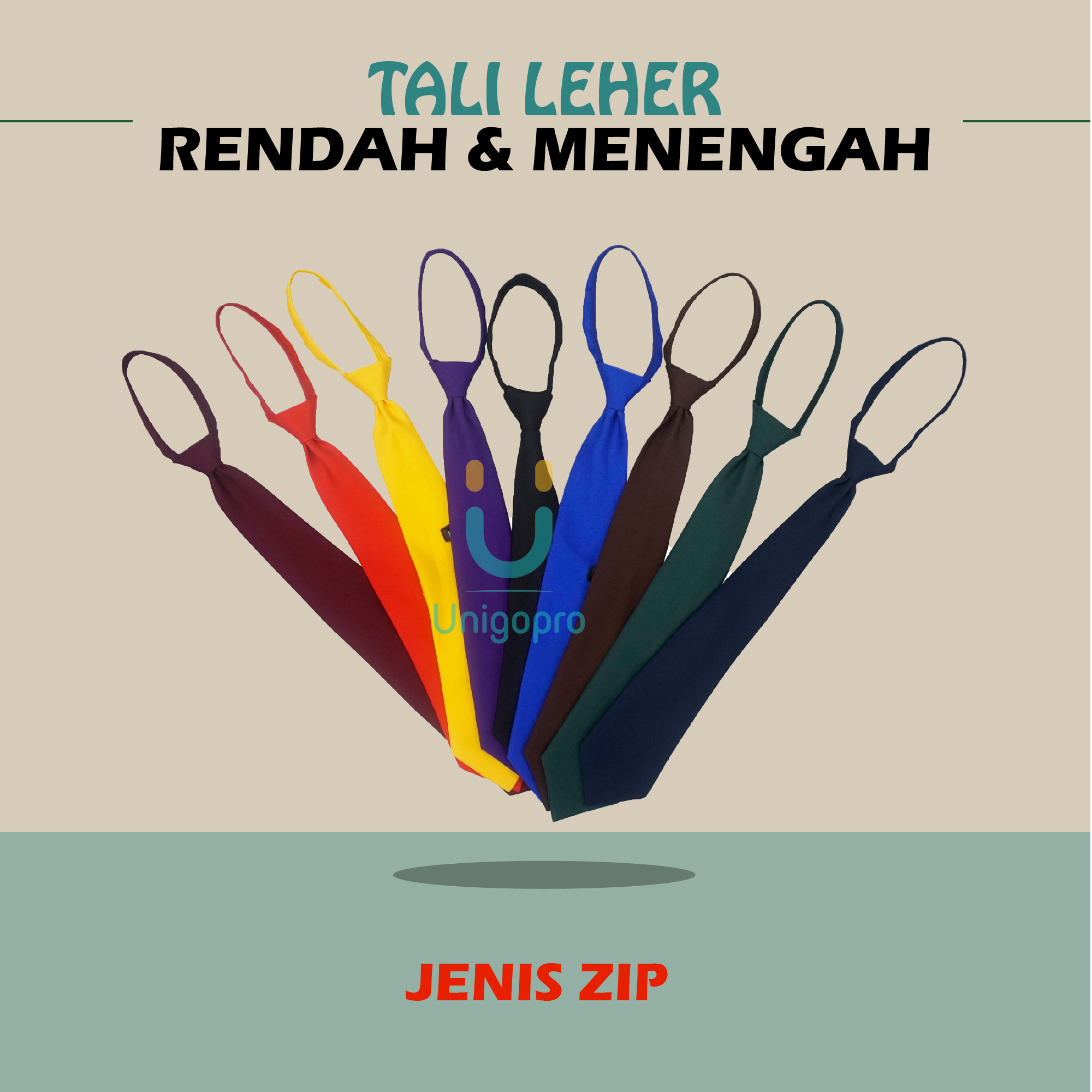 Tali Leher Jenis Zip (Rendah) PRIMARY - TLR Tie | Lazada