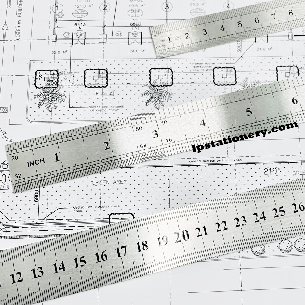 Standard Steel Ruler Metal Ruler 100cm | Lazada