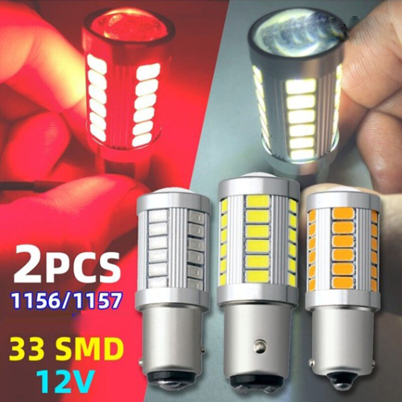 2pcs P21W Rear Reversing Light LED 1156 BA15S 7056 LED Bulbs Backup ...