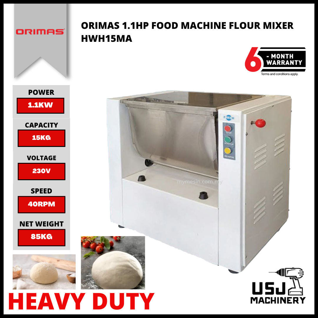 ORIMAS 1.1HP Food Machine Flour Mixer HWH15MA | 6 Months Warranty | Lazada