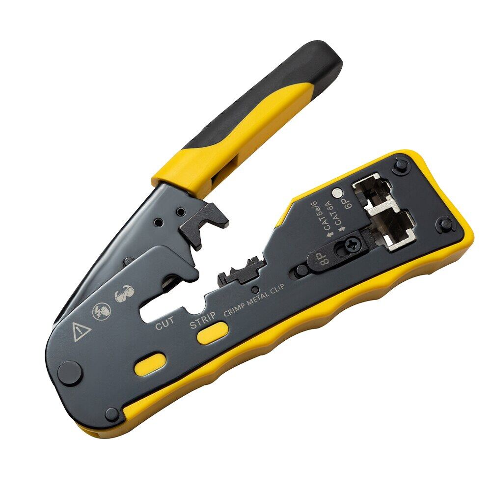 ZoeRax Pass Through RJ45 Crimp Tool Cat5e Cat6 Cat6a Cat7 Crimping Tool ...