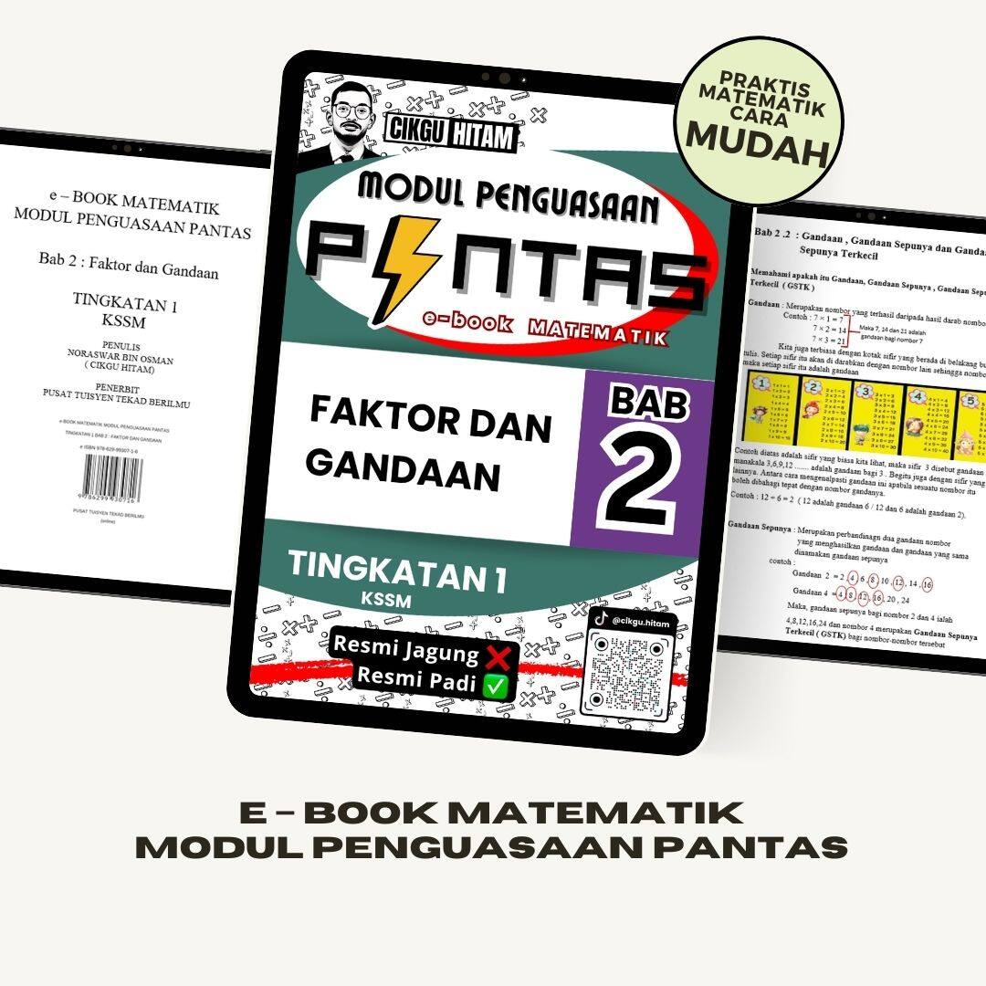 eBook Matematik Modul Penguasaan Pantas Cikgu Hitam Bab 2 (Faktor dan ...