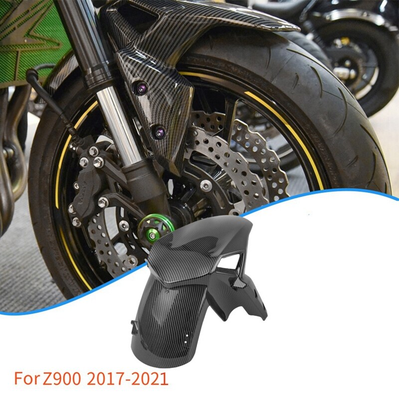 Motorcycle Carbon Fiber Front Tire Fender Mudguard Splash Guard Cover ...