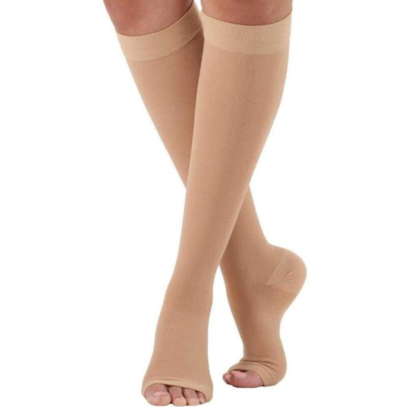 AngelCity 1pair Below Knee Support Stockings Varicose Vein Circulation ...