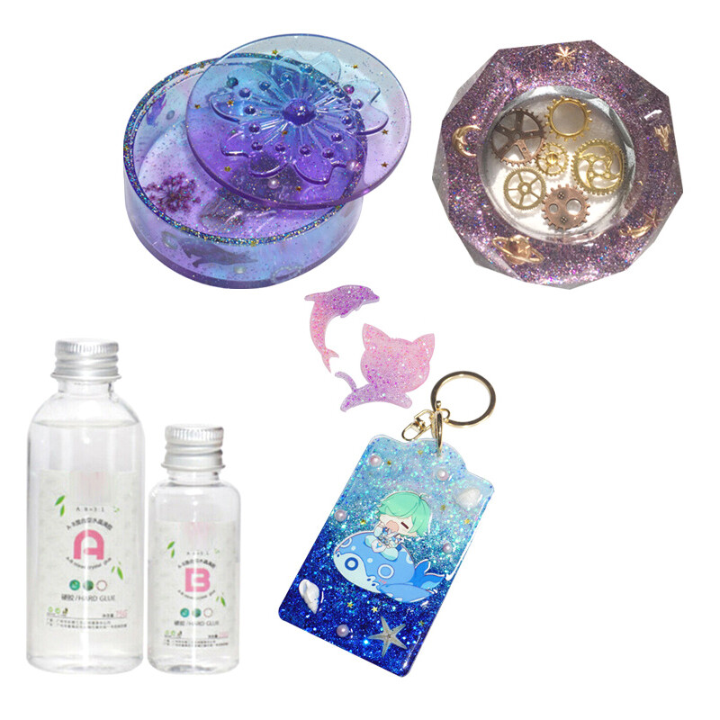 2.5:1 Volume Crystal Glue Tool Transparent No Whitening Epoxy 100G ...